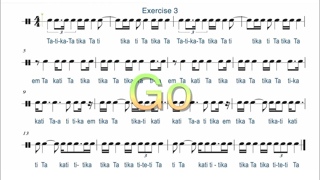 SYNCOPATION RHYTHM EXERCISE FOR INTERMEDIATE AND ADVANCED #musiclessons - YouTube