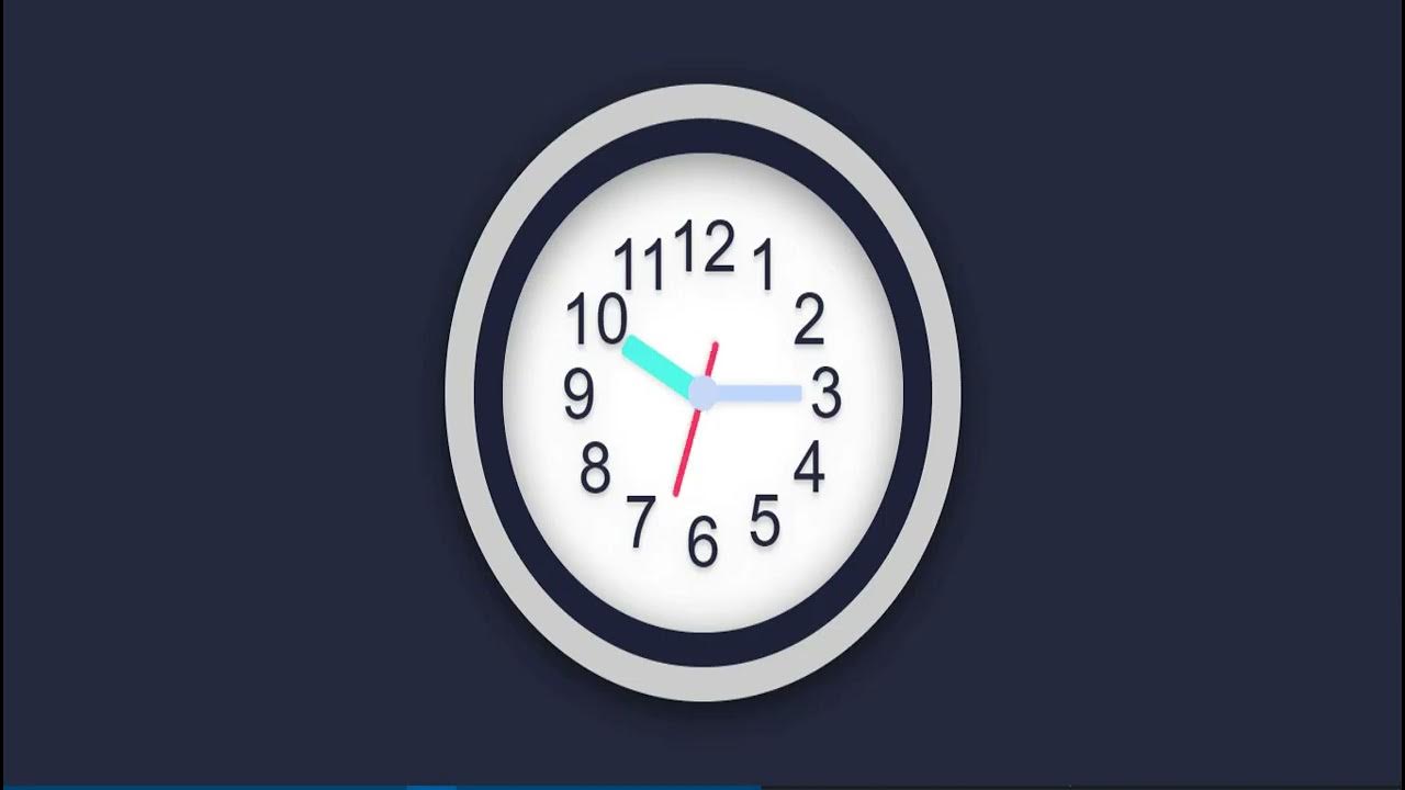 Amazing Analog Clock - Ticking Sound || HTML and CSS Animation Clock Design || HTML and CSS ...