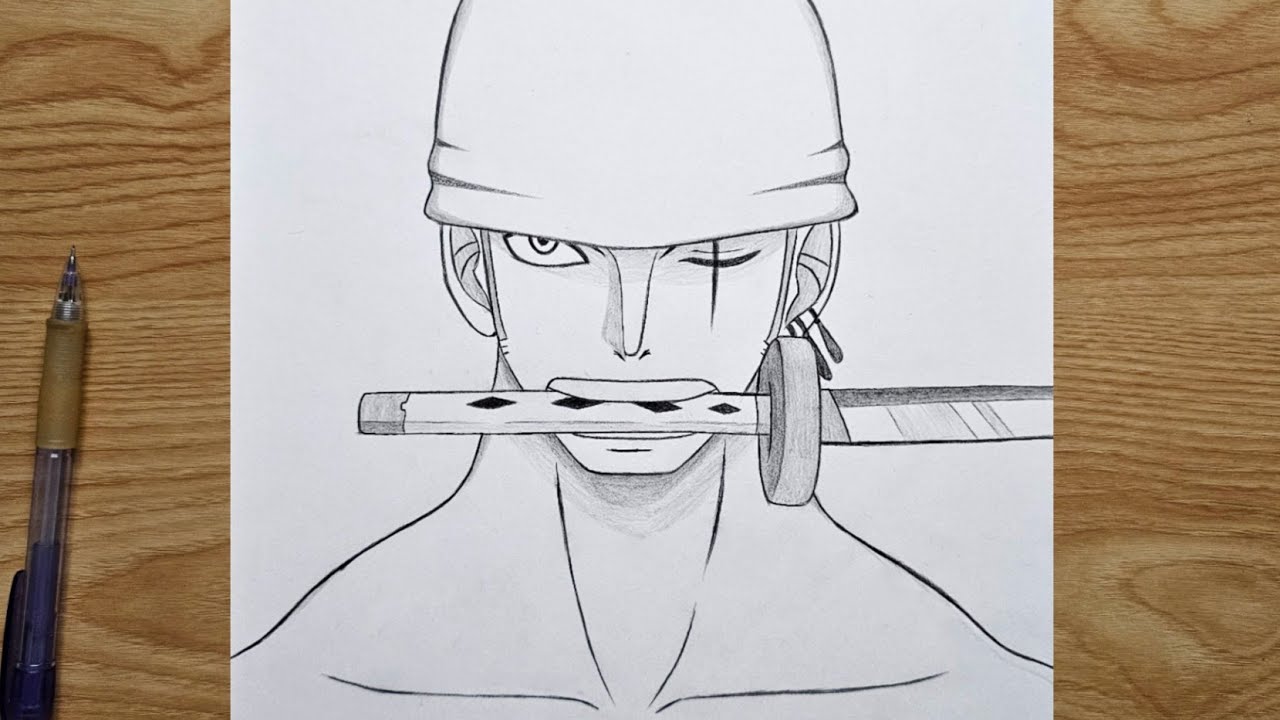 How to draw Zoro from One Piece | Zoro step by step | Easy anime ...