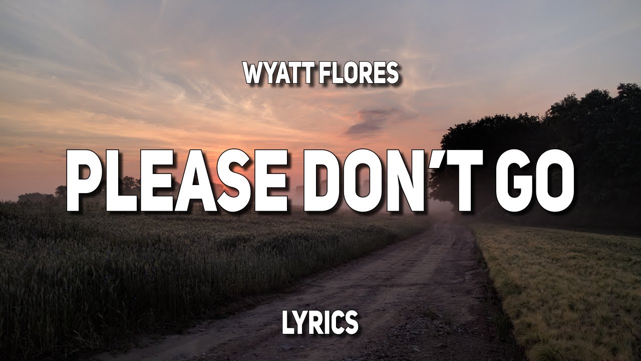 Wyatt Flores Please Don t Go Lyrics YouTube