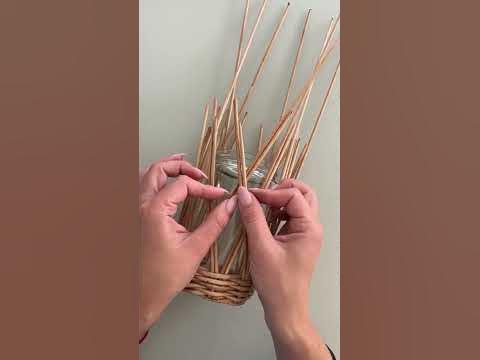 Светильник из бумаги и стеклянной банки #бумага #handmade #плетение # ...