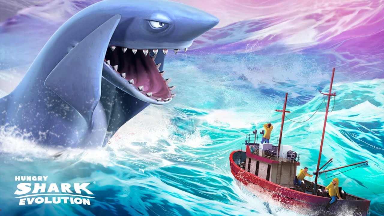 NEW GIANT MAKO SHARK GAMEPLAY - Hungry Shark Evolution Gameplay and ...