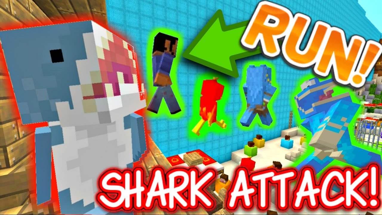 [FACECAM] The SHARK ATTACK!! - RUN FROM THE BEAST!! - Minecraft Xbox - YouTube