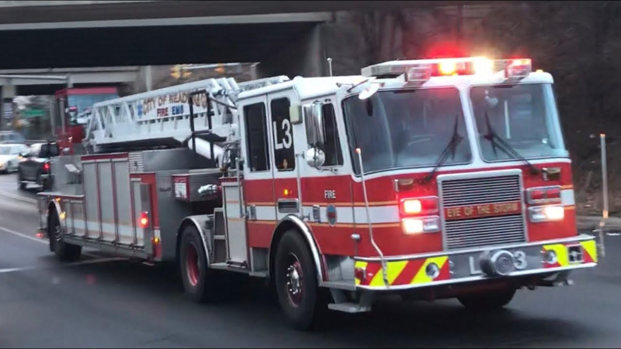 Reading Fire Department Ladder 3 Responding 3/22/19 - YouTube