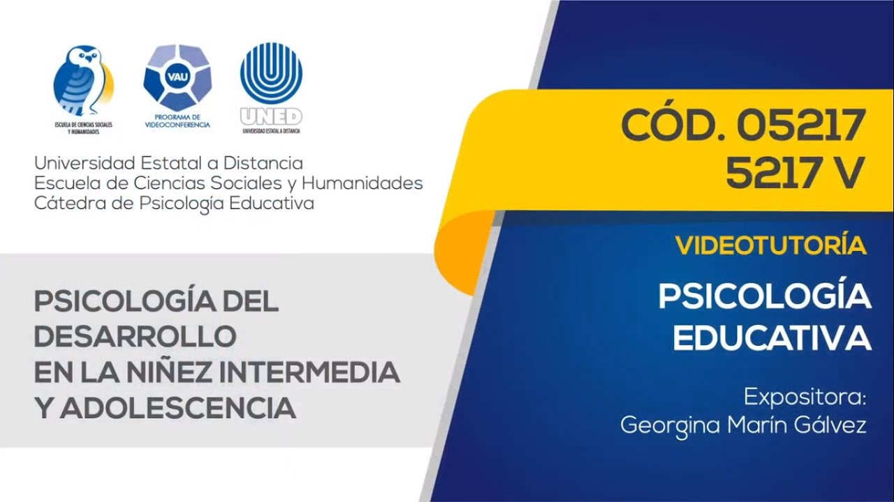 Psicología Del Desarrollo En La Niñez Intermedia Y Adolescencia Youtube