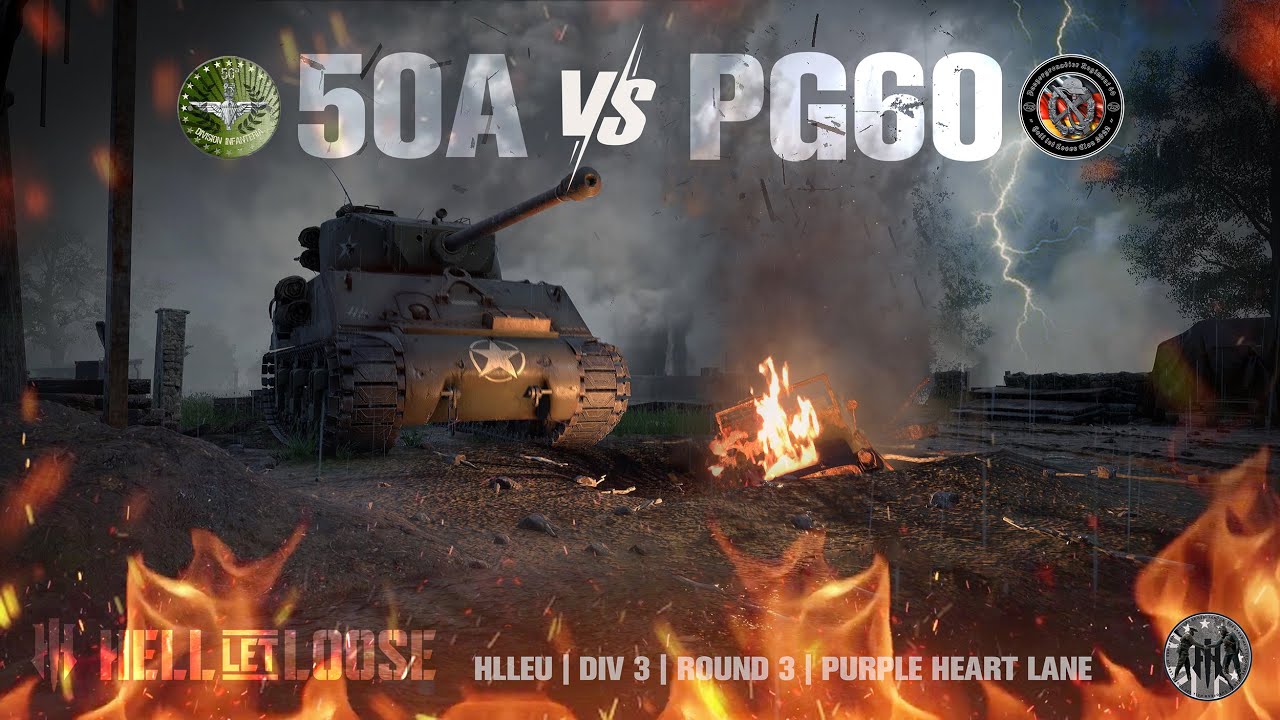 Competitive Hell Let Loose | HLLEU Season 3 | 50A vs PG60 | Division 3 ...