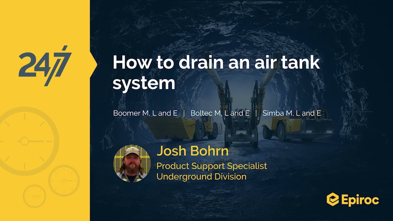 How to drain an air tank system | Boomer, Boltec, and Simba series M, L ...
