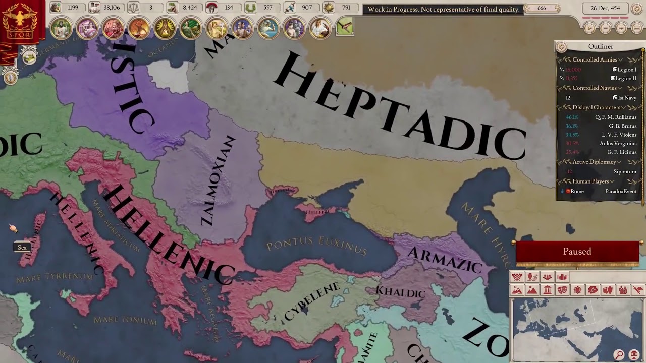 Imperator: Rome - Full Map - YouTube