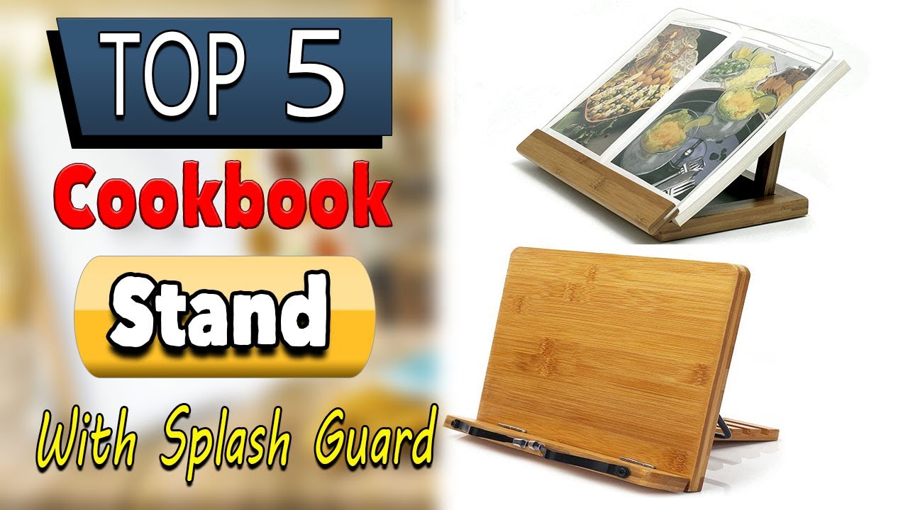 Best Cookbook Stand With Splash Guard - YouTube