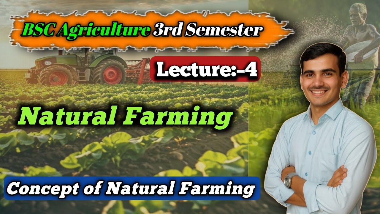 Concept and Objectives of Natural Farming part-4 / Fundamentals of ...