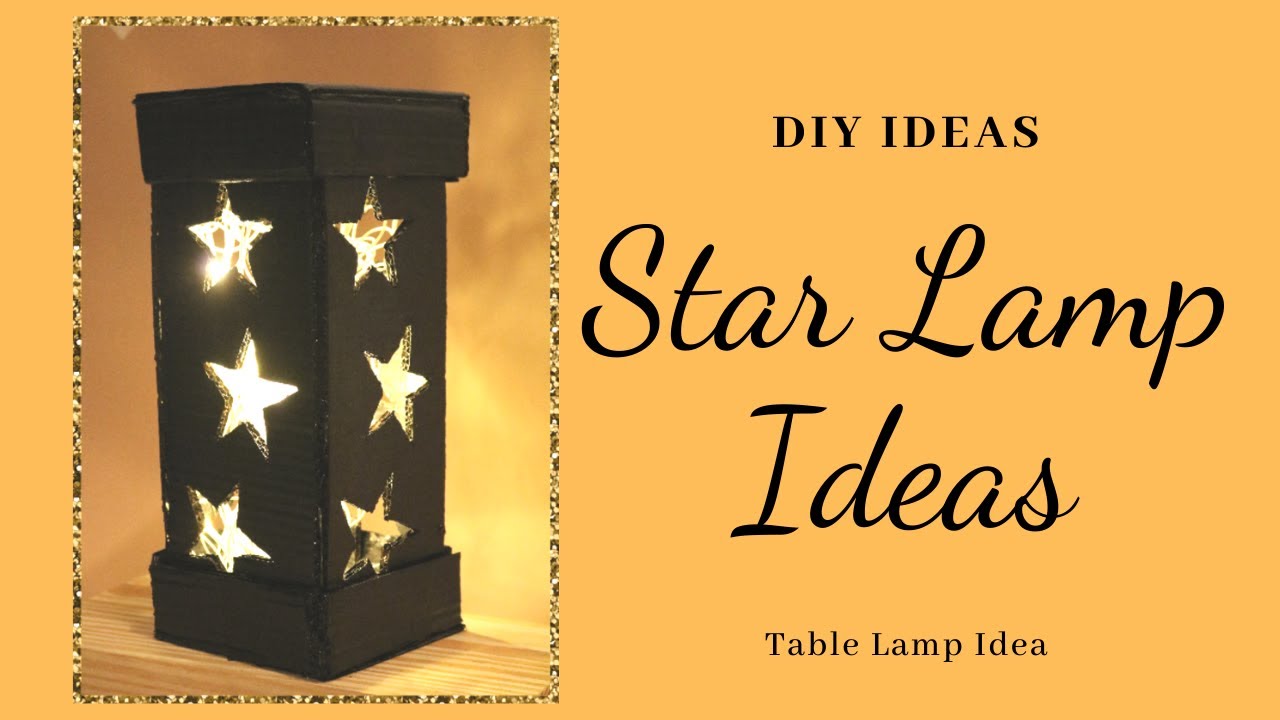 DIY Starry Cardboard Lampshade | DIY Home Tutorial | DIY- Star Lantern ...