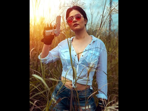 Aabha Paul  Shooting Live........