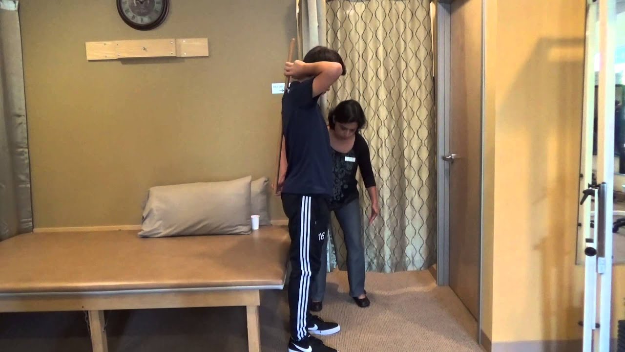 Sit to stand with stick - YouTube