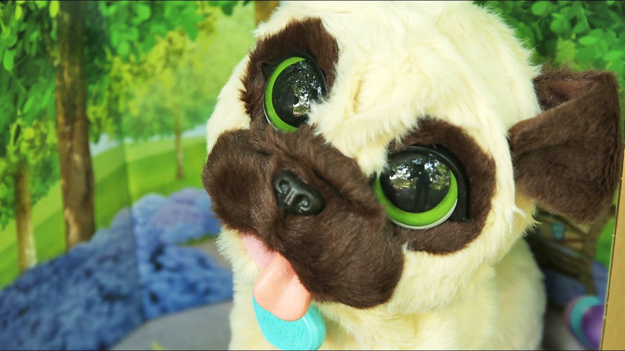 Hasbro - FurReal Friends - Mój skaczący Mopsik JJ - Interaktywny Piesek ...