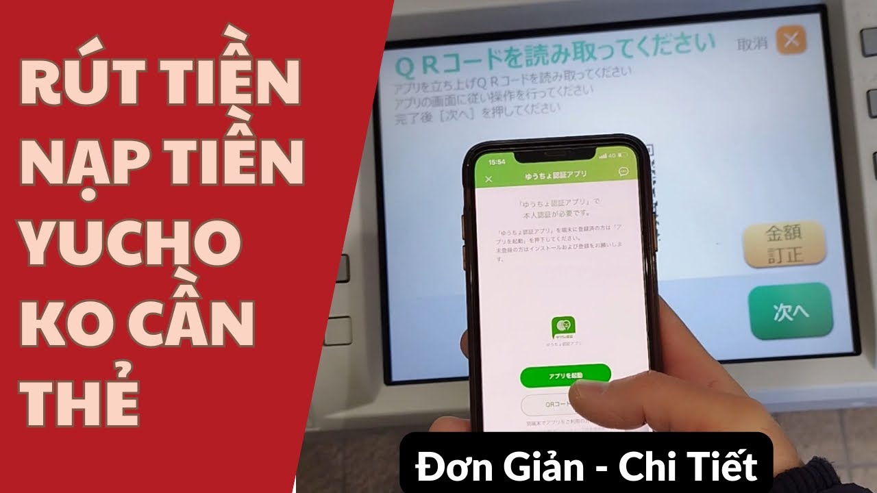 Cách Rút Tiền và Nạp Tiền Yucho ko cần dùng Thẻ| Rút và Nạp tiền Yucho ...