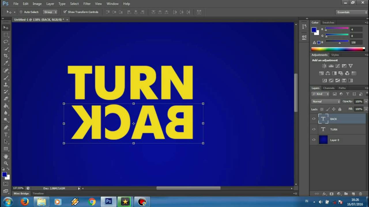 Membuat Logo Turn Back Crime Sendiri dengan Photoshop cs 6 - YouTube