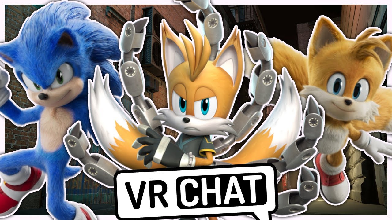 Movie Sonic and Movie Tails Meet Tails Nine In VRCHAT!! - YouTube