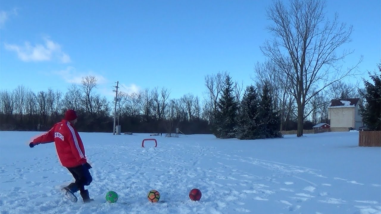 Snow Soccer Challenge! - YouTube
