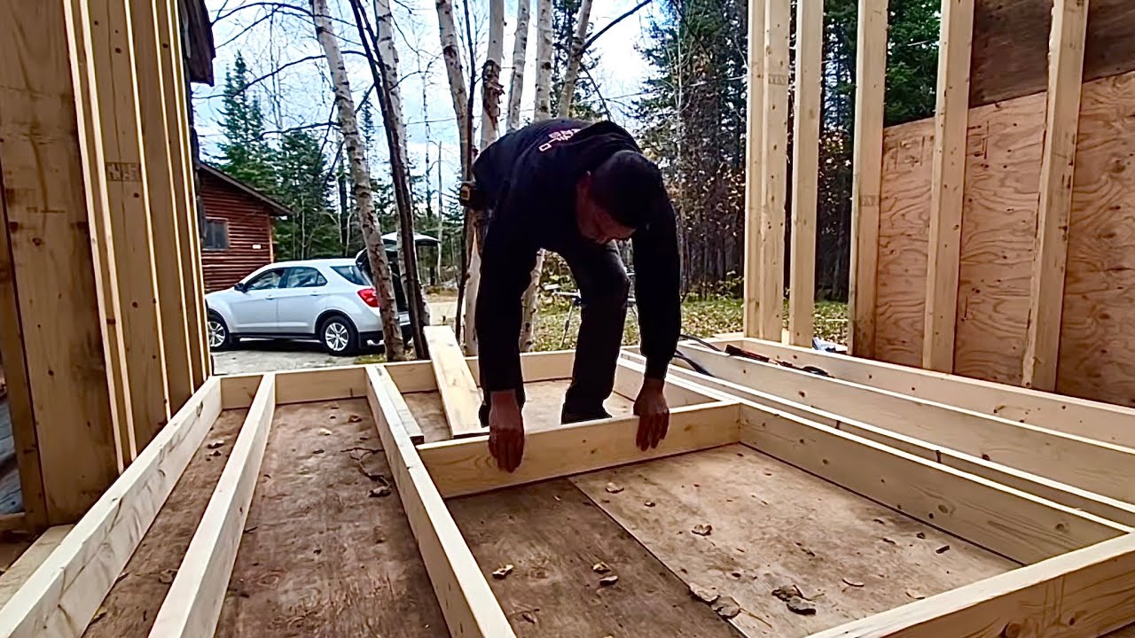 Framing a Cabin Extension | Start to Finish 🔨 - YouTube