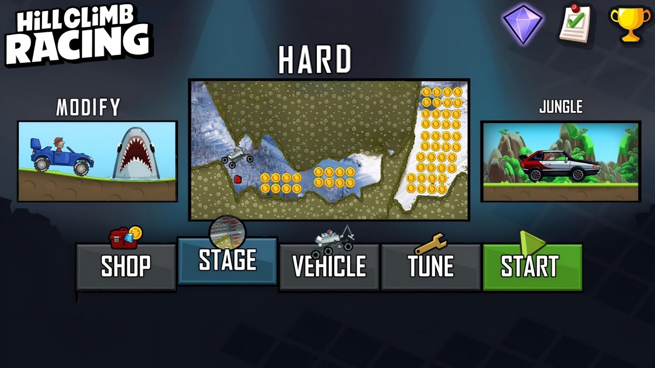 Hill Climb Racing : HARDEST MAP - YouTube