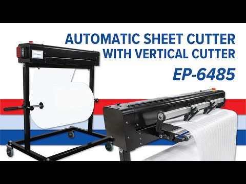 Automatic Sheet Cutter with Vertical Cutter Option - YouTube