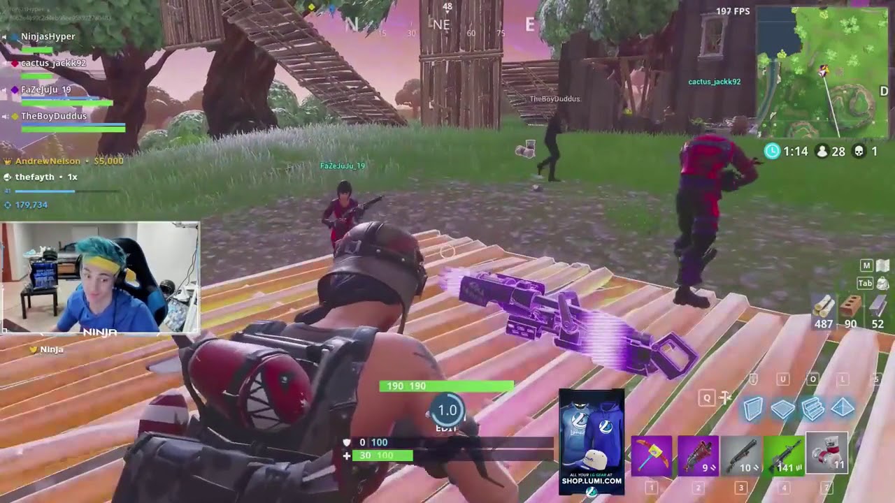 Squads with Ninja Drake Travis Scott and JuJu!! Fortnite Battle Royale ...