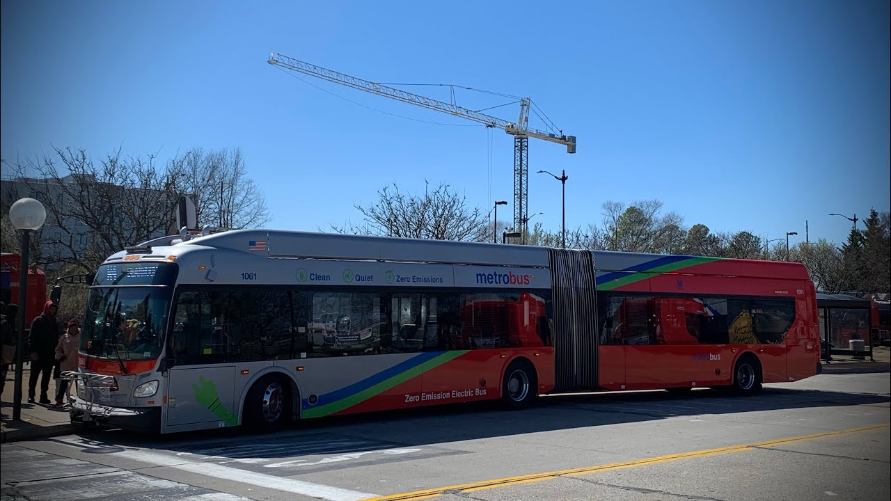 WMATA Metrobus: 2023 New Flyer XE60 #1061 on Route W4 - YouTube