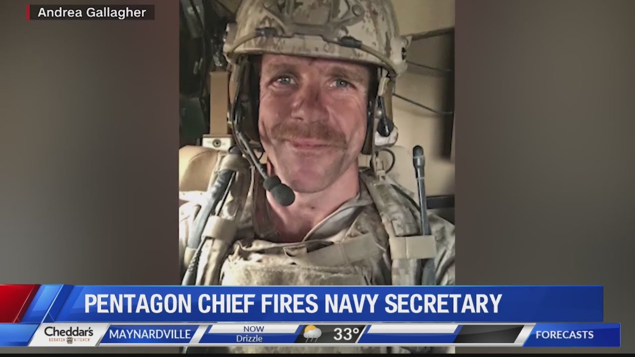 Pentagon chief fires Navy secretary over SEAL controversy - YouTube