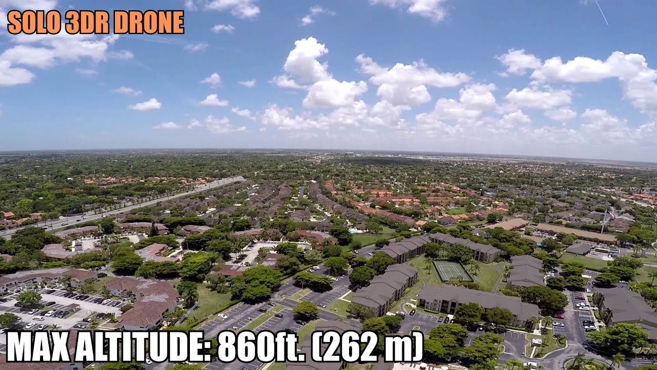 3DR Solo Drone Max Altitude Test Flight No Limit Altitude Setting - YouTube
