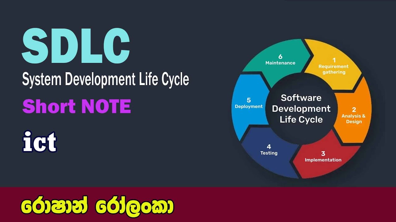 ICT 07 : System Development Life Cycle (SDLC) - පැය 02 කින් කෙටි සටහන ...