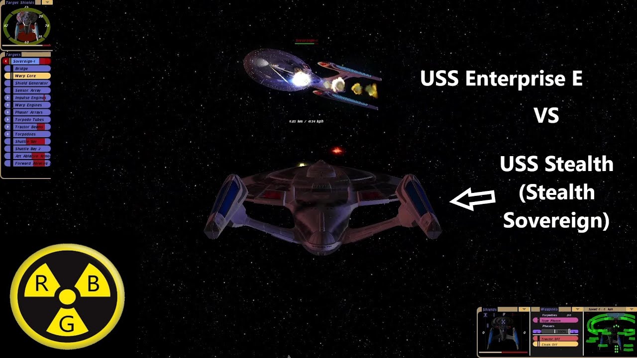 USS Stealth (NEW SHIP) VS USS Enterprise E | Star Trek Ship Battle ...