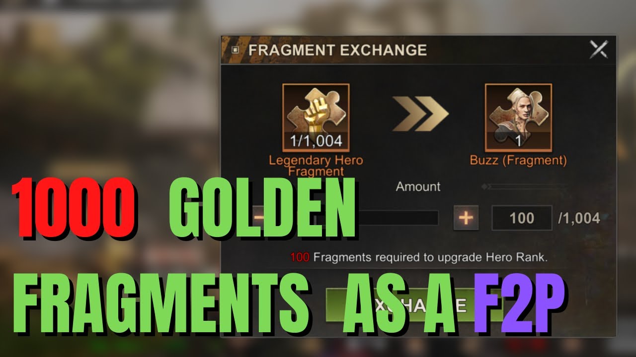 FINALLY GETTING 1000 GOLDEN FRAGMENTS AS A F2P - YouTube