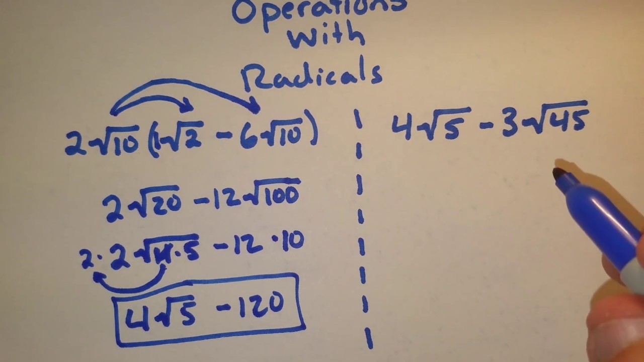Operations with Radicals - YouTube