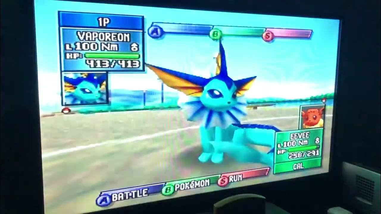Pokemon Stadium 2 Vaporeon vs Eevee - YouTube