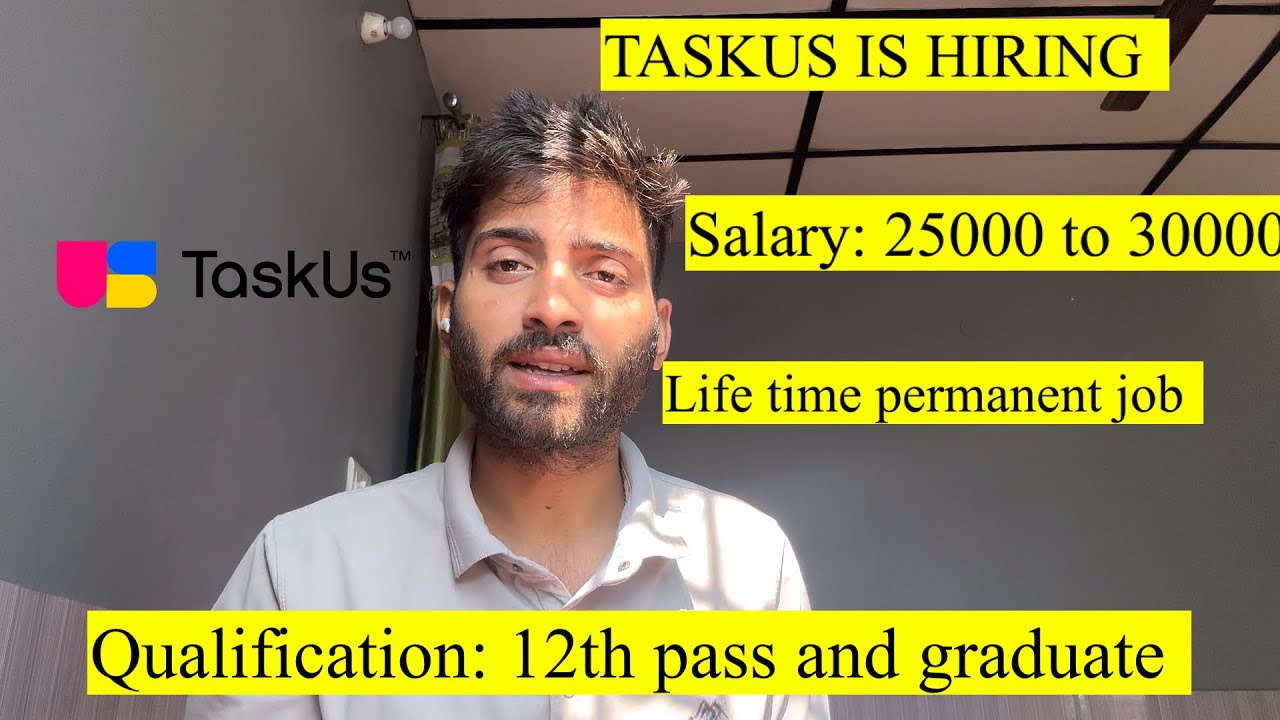 #TASKUS HIRING FOR 12TH PASS STUDENTS AND GRADUATES IN MOHALI -2024 ...