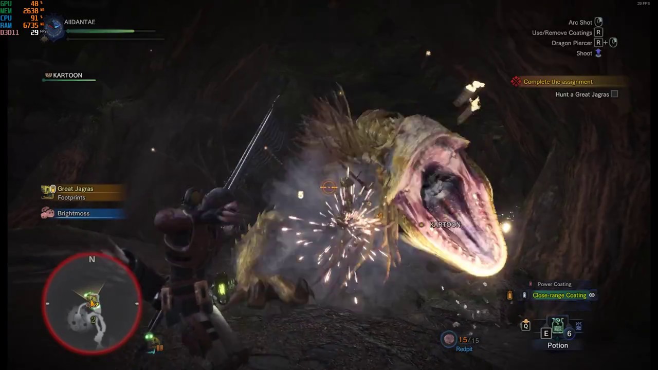 monster hunter world #Fps for gtx1060 i5 4440 - YouTube