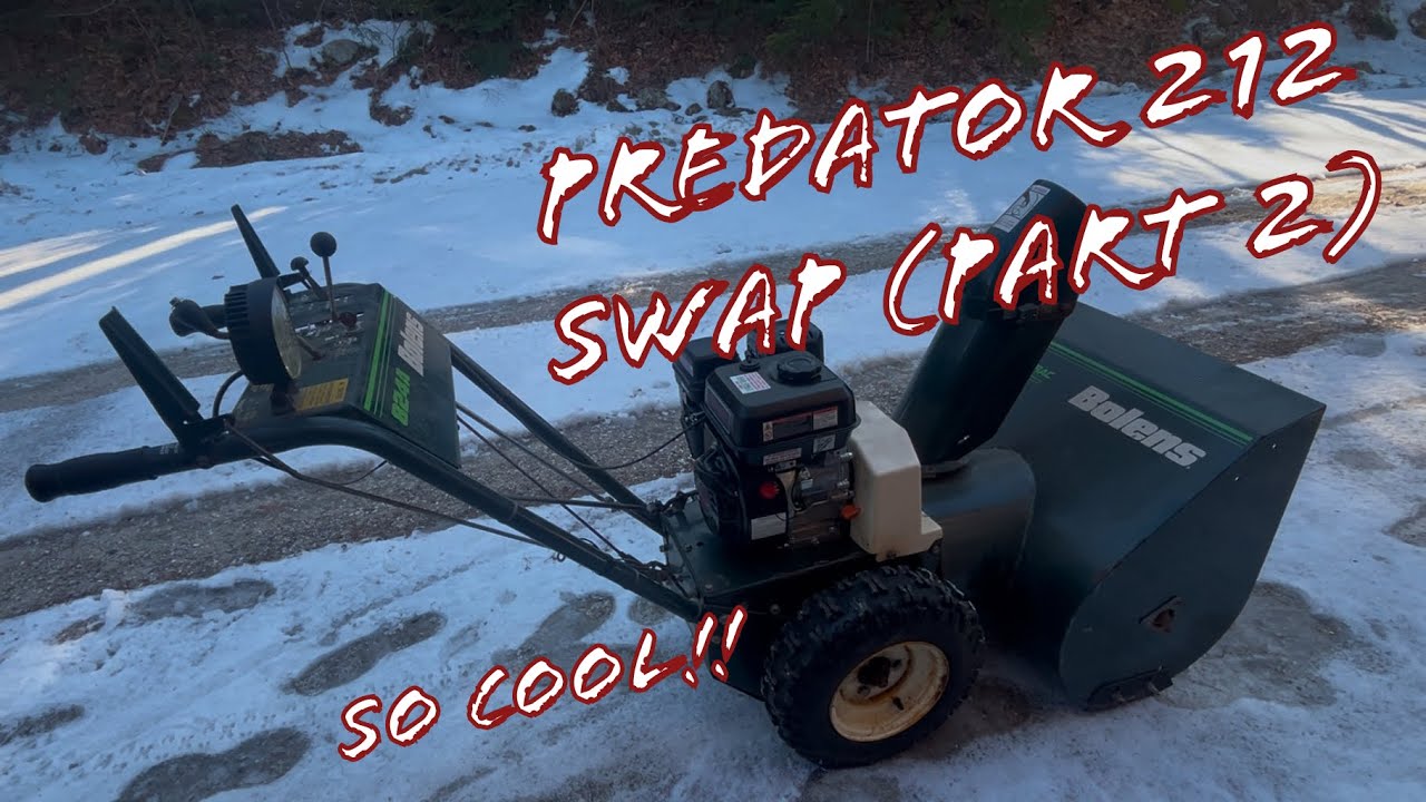 CHEAP Predator 212 Engine Swap on a 40 YEAR OLD BOLENS! (Part 2) - YouTube