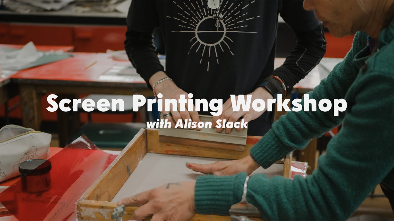 Screen Printing with Alison Slack at Hornsea Sixth Form - YouTube