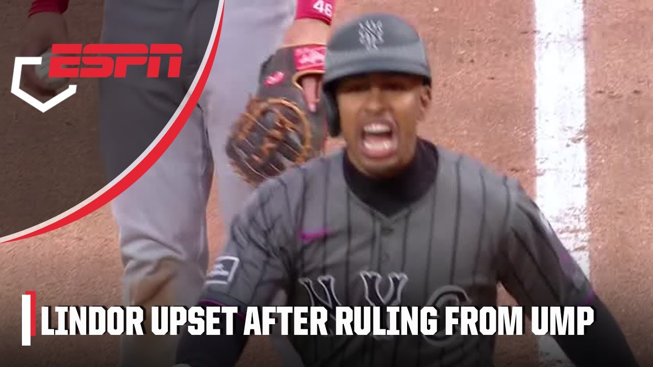 Francisco Lindor is heated after being called out for running too wide ...
