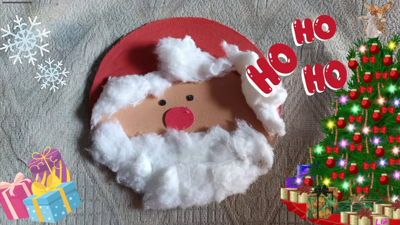 Crea tu Propio Santa Claus de Cartón: Manualidad Navideña Divertida y ...