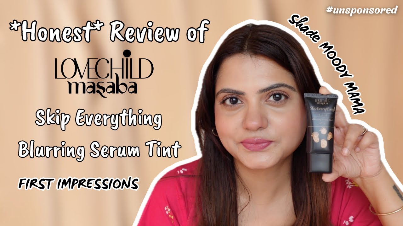 Lovechild MASABA Skin Tint *UNSPONSORED HONEST* Review🤎 Swatching shade MOODY MAMA 💭First ...