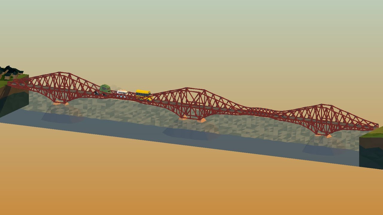 Poly Bridge [Forth Rail Bridge 1:20] - YouTube