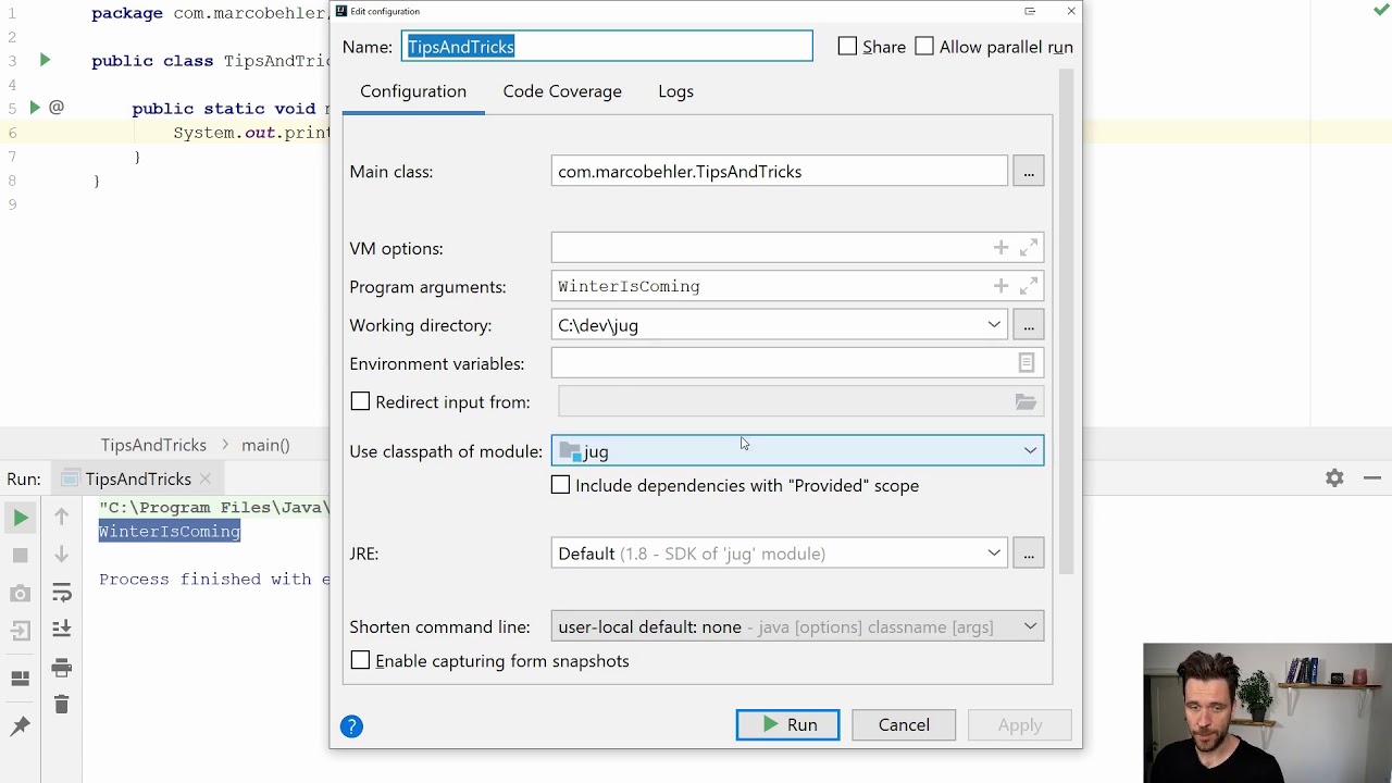 How To Properly Run Java Programs Which Need Dynamic Program Arguments 5302