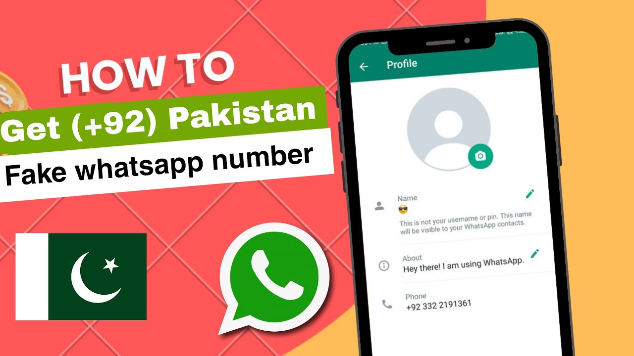 Get (+92) Pakistan Number for whatsapp | Create fake whatsapp account ...