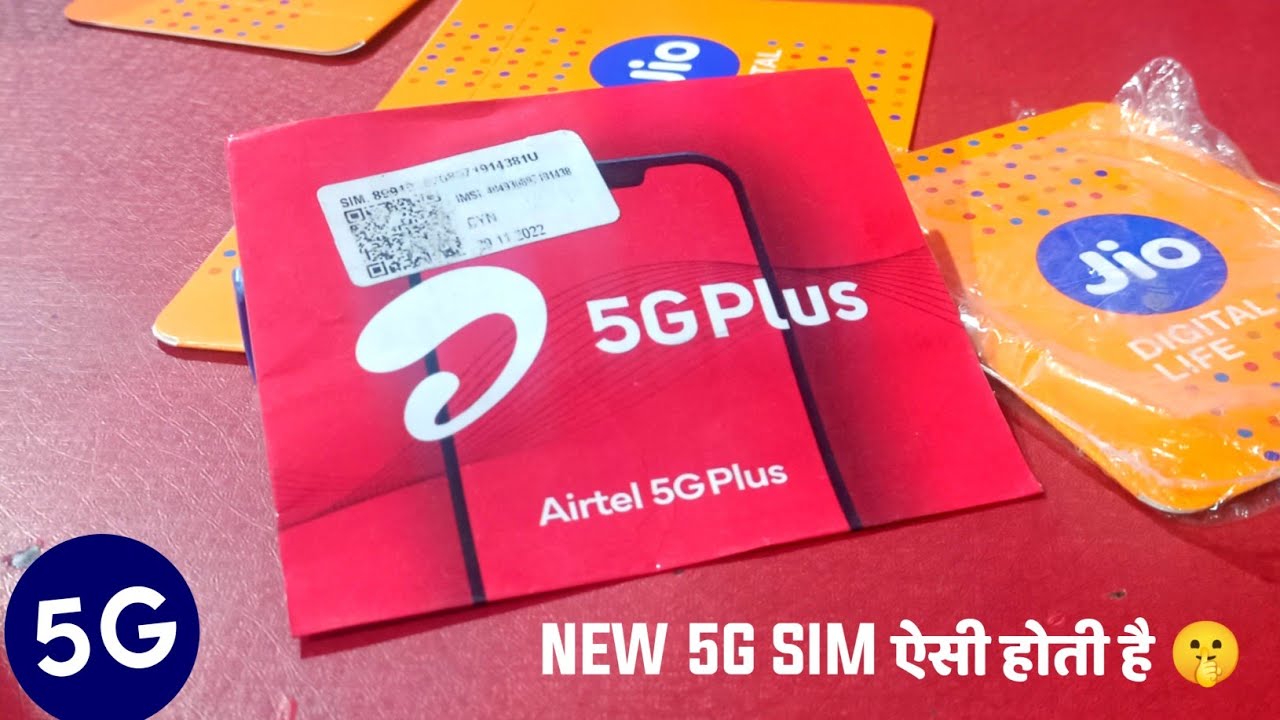 Airtel 5g Plus SIM Unboxing | Airtel 5g Sim Card Unboxing [Airtel 5G ...
