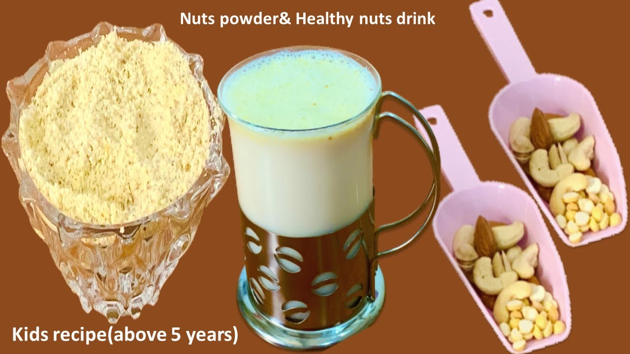 How to prepare mixed nuts powder at home /நட்ஸ் பவுடர் / nuts drink/dry ...