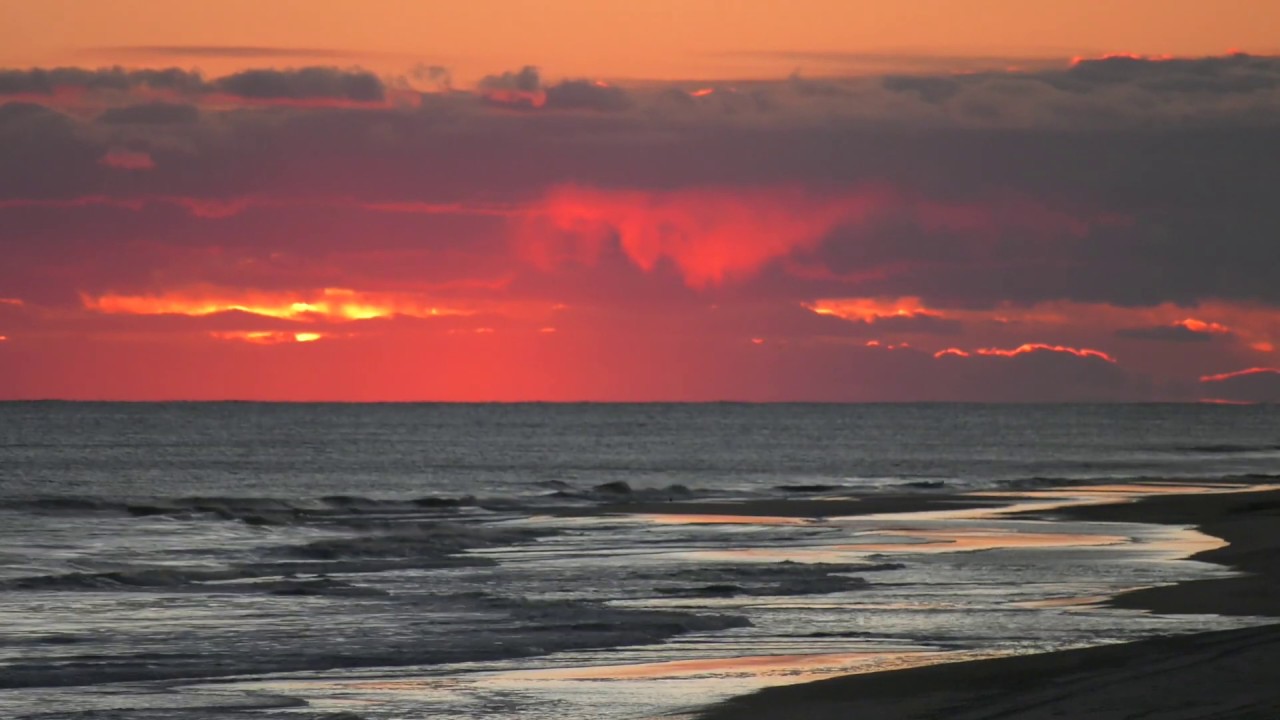 Magnificent Hamptons Winter Sunset - YouTube