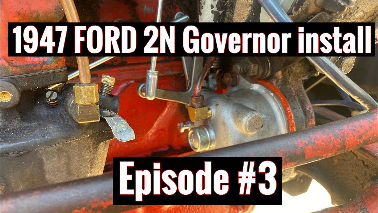 1947 ford 2N governor install - YouTube