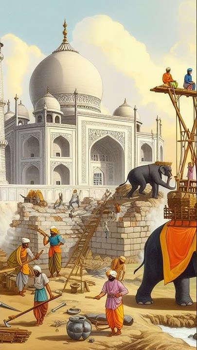 🔴🤖 Asking Ai what the construction of the Taj Mahal looked like in the 16th Century #askingai # ...