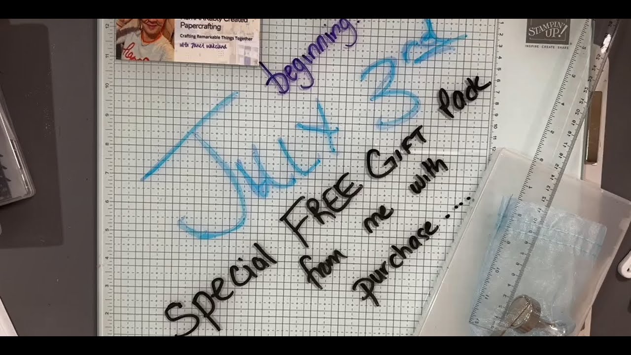 Stampin' UP! Glass Mat Tips, Tricks, How to Magnetize and special offer ...